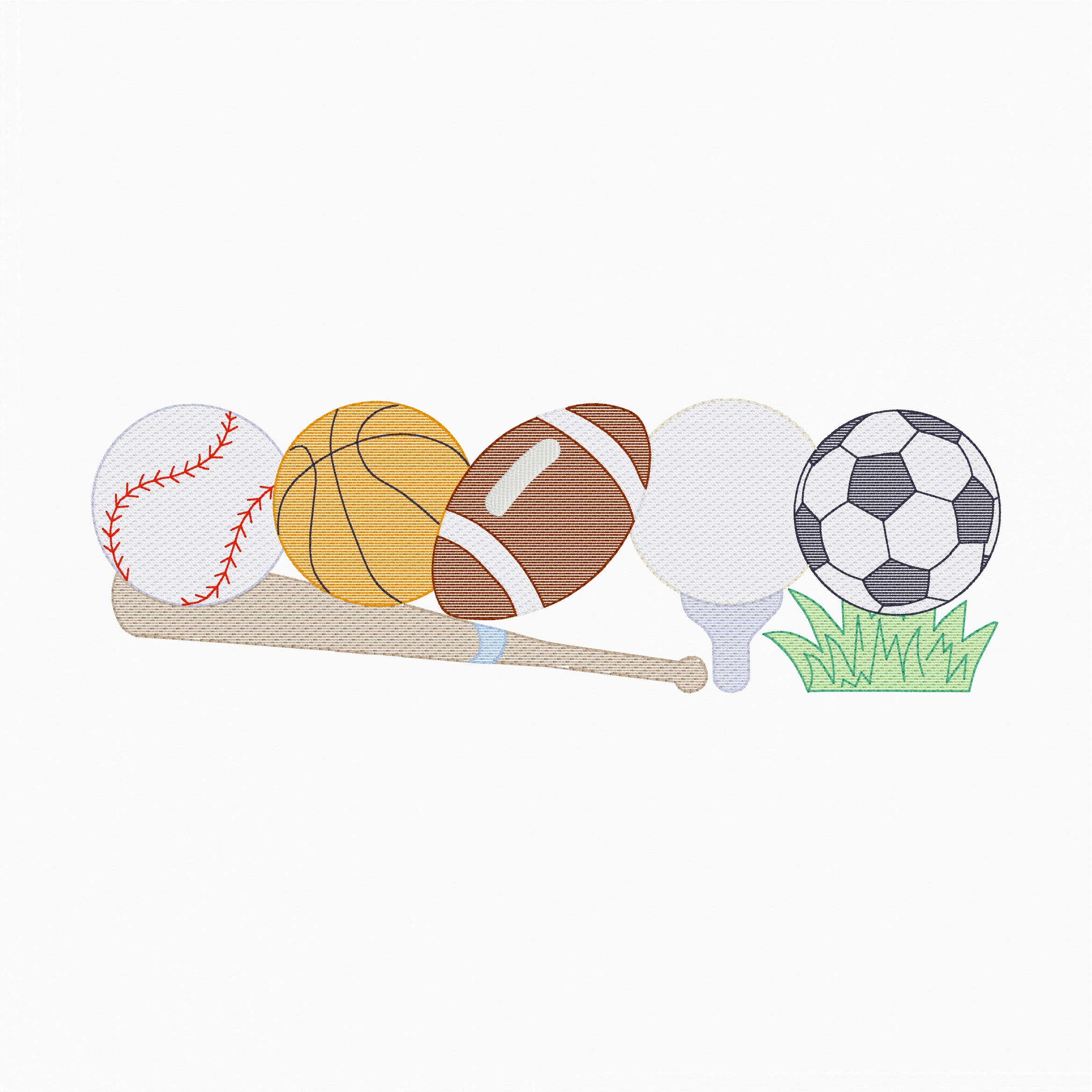 Sports Machine Embroidery Designs – Southern Sketch Designs