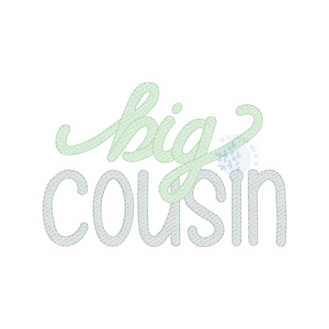 Big Cousin Sibling Lettering New Baby Light Fill Quick Gender Reveal ...