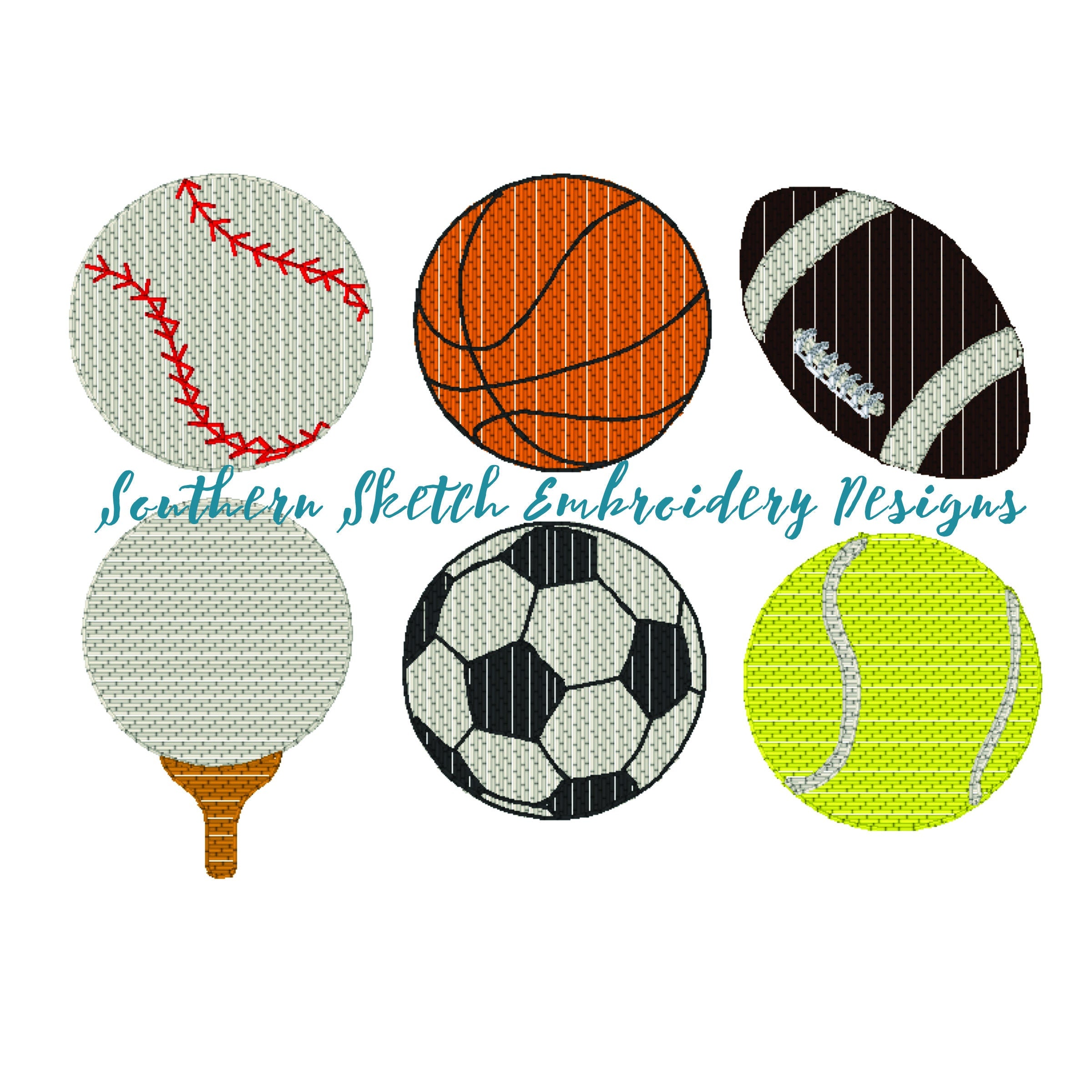 Build Your Own Sketch Sports Bundle Machine Embroidery Design ...