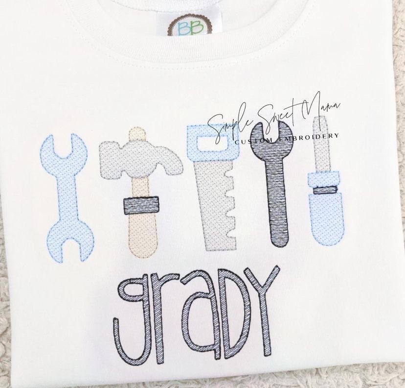 Sketch Tools Machine Embroidery Design – Southern Sketch Designs
