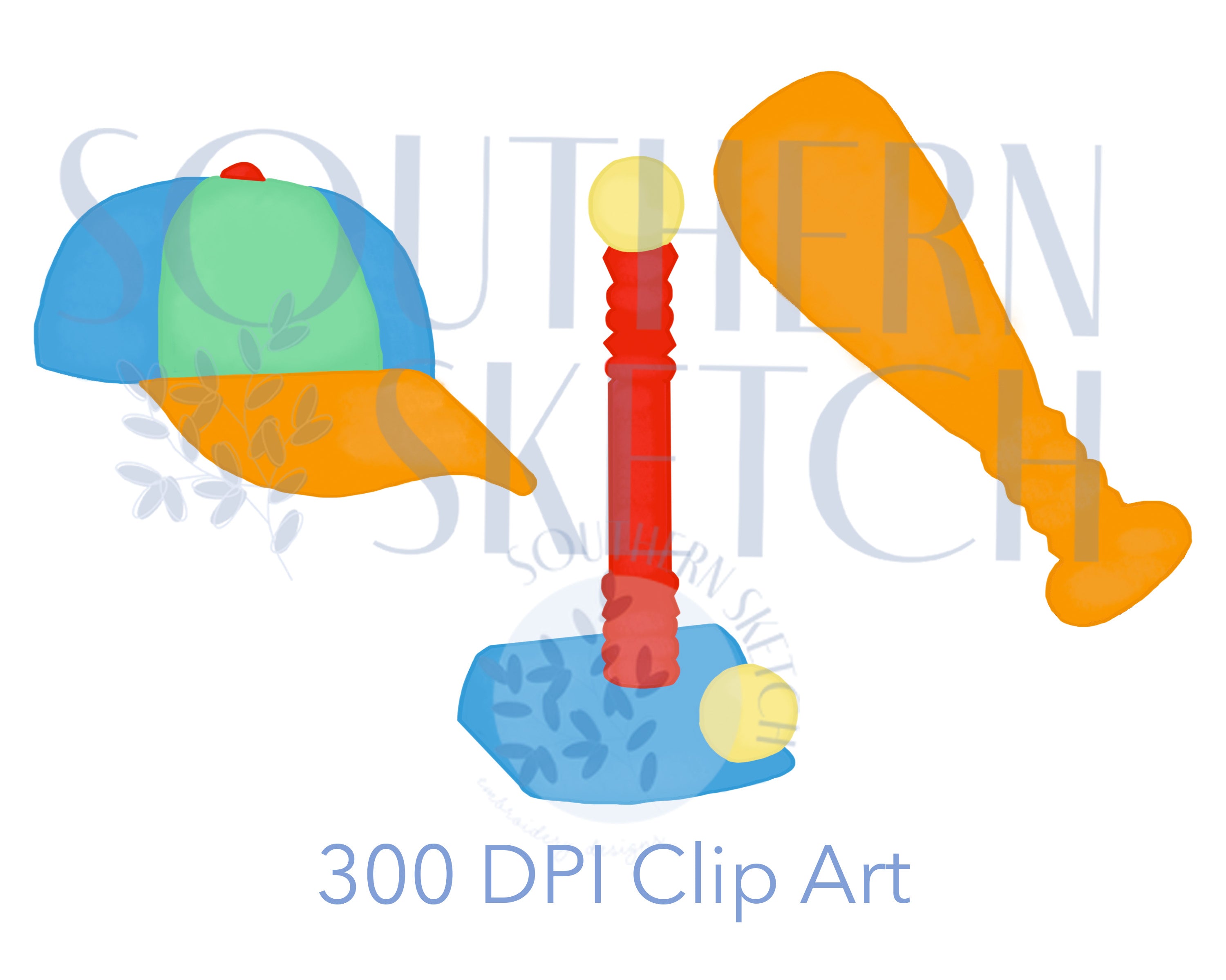 Toddler Tee Ball Clipart Instant Digital Download Watercolor .png Clip ...